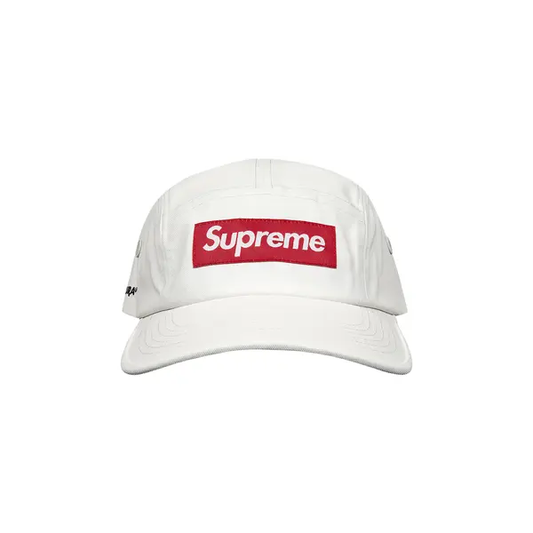 Supreme Coated Cordura Camp Cap - White