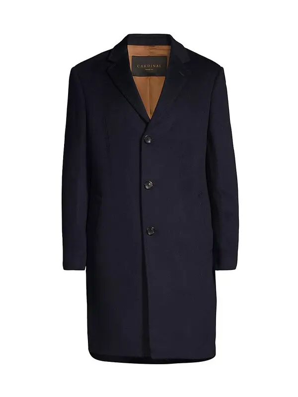 Cardinal Of Canada Pierre Cashmere Topcoat - Navy