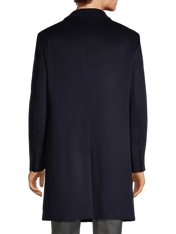 Cardinal Of Canada Pierre Cashmere Topcoat - Navy