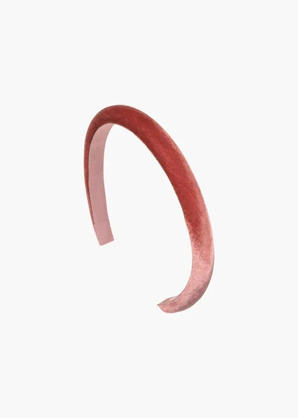 JENNIFER BEHR Velvet Tiana Headband - Antique Rose