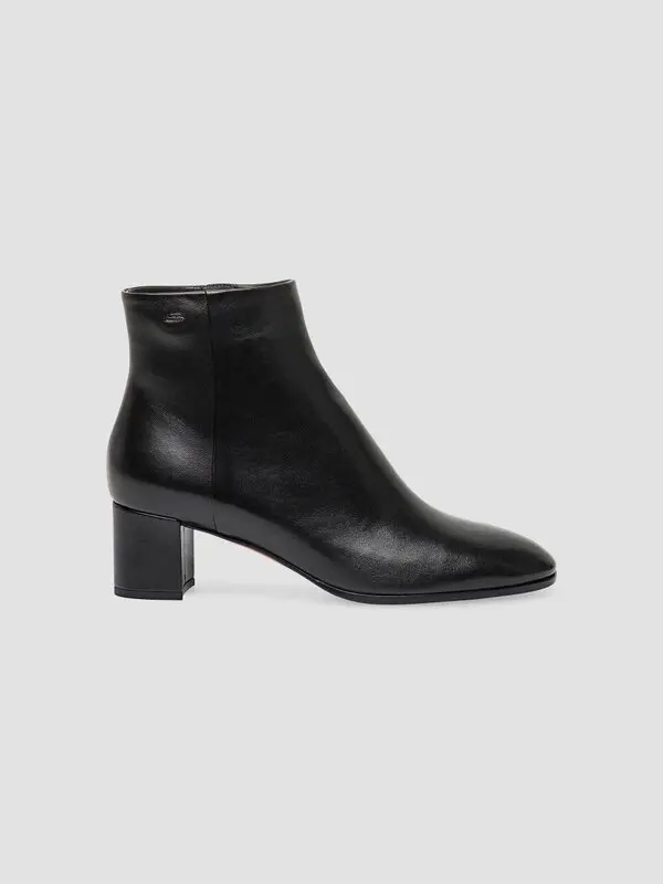 Santoni 50mm Side-zip Leather Booties