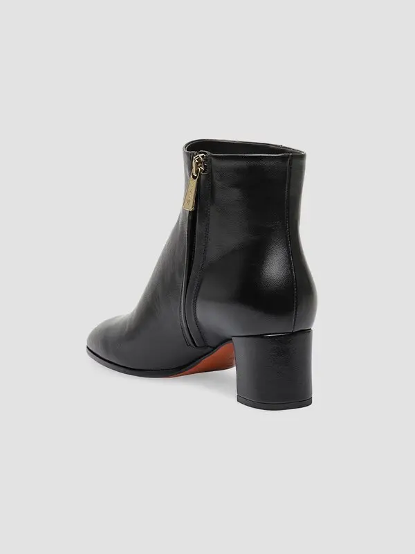 Santoni 50mm Side-zip Leather Booties