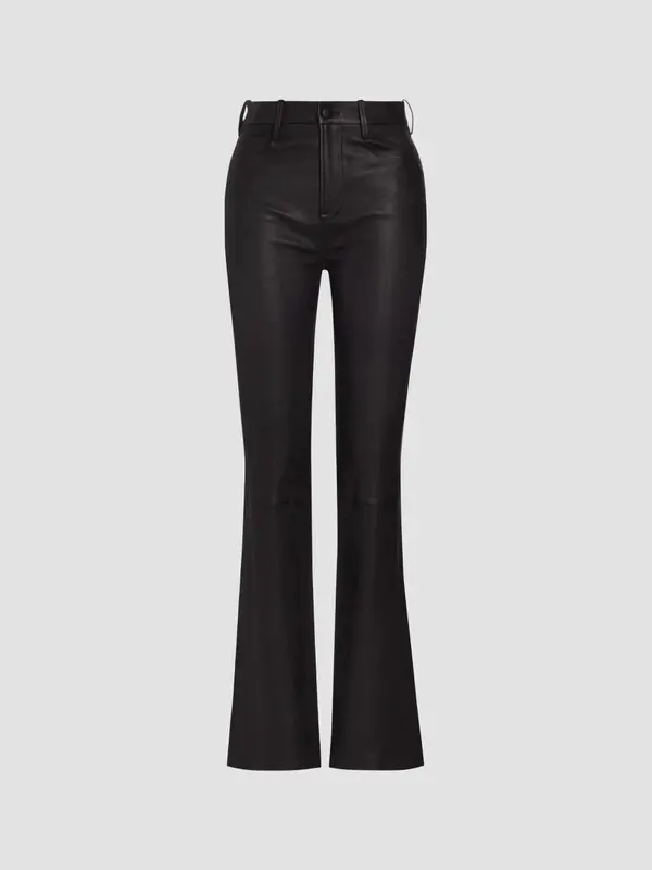Vince Stretch Bootcut Leather Pants