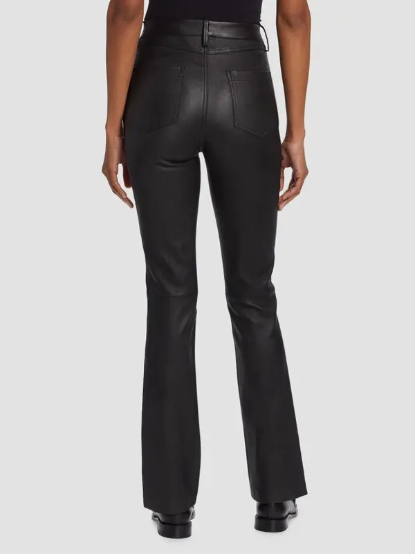 Vince Stretch Bootcut Leather Pants
