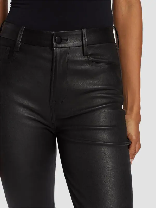 Vince Stretch Bootcut Leather Pants
