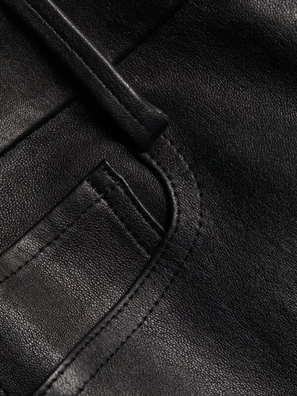 Vince Stretch Bootcut Leather Pants