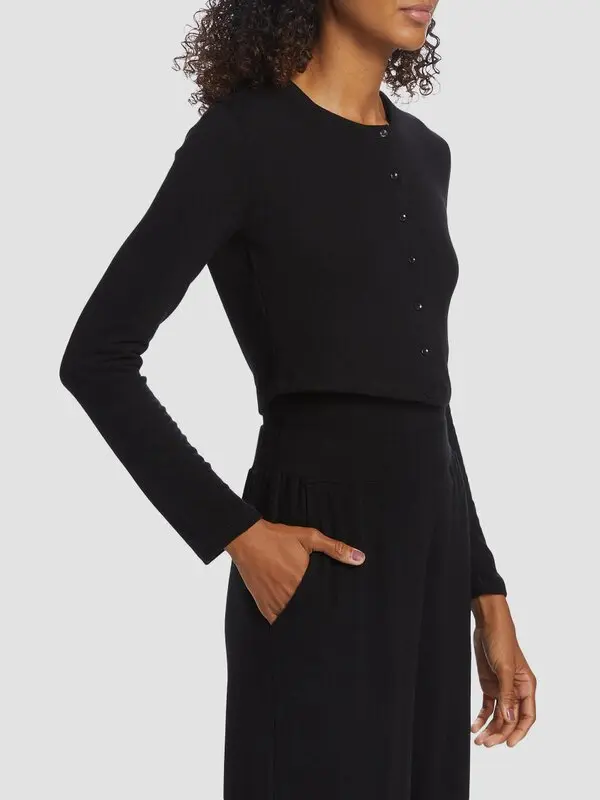 LESET Lauren Crop Ii Knit Cardigan - Black
