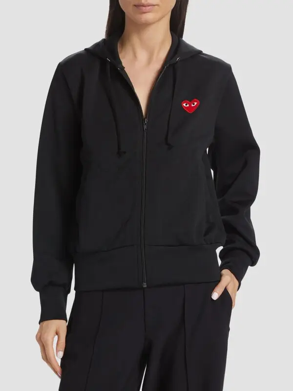 Play Comme Des Garcon Heartplay Zip Hoodie