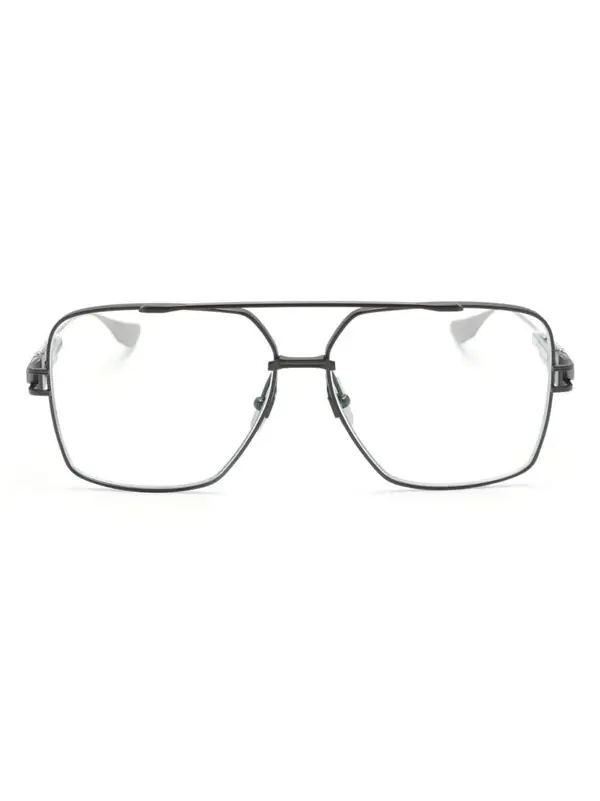 Dita Grand Emperik Pilot-frame Glasses - Black