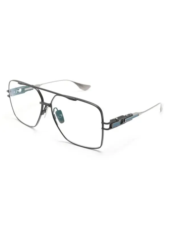 Dita Grand Emperik Pilot-frame Glasses - Black