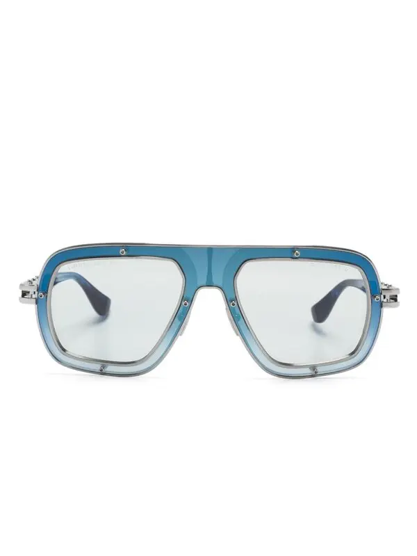 Dita Round-frame Tinted Sunglasses - Silver