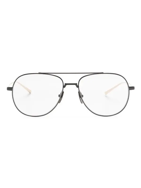 Dita Metal Aviator-frame Glasses - Black
