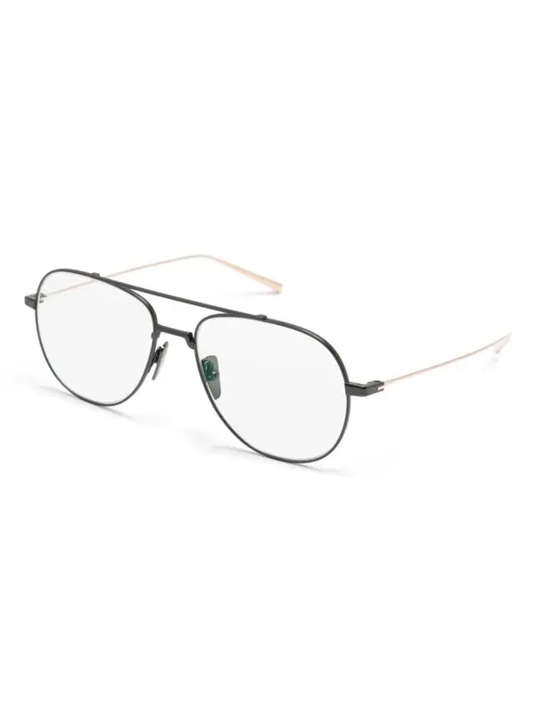 Dita Metal Aviator-frame Glasses - Black