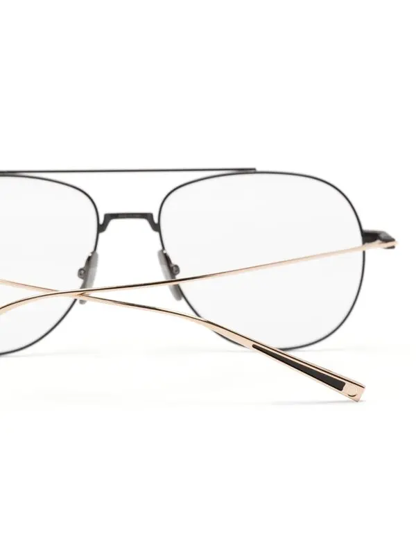 Dita Metal Aviator-frame Glasses - Black
