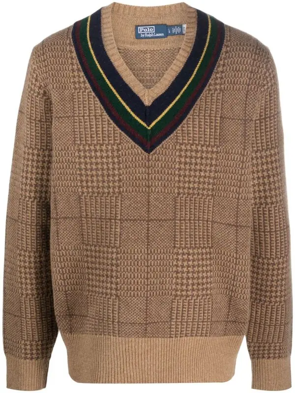 Polo Ralph Lauren Glen Plaid Check-pattern Wool Jumper