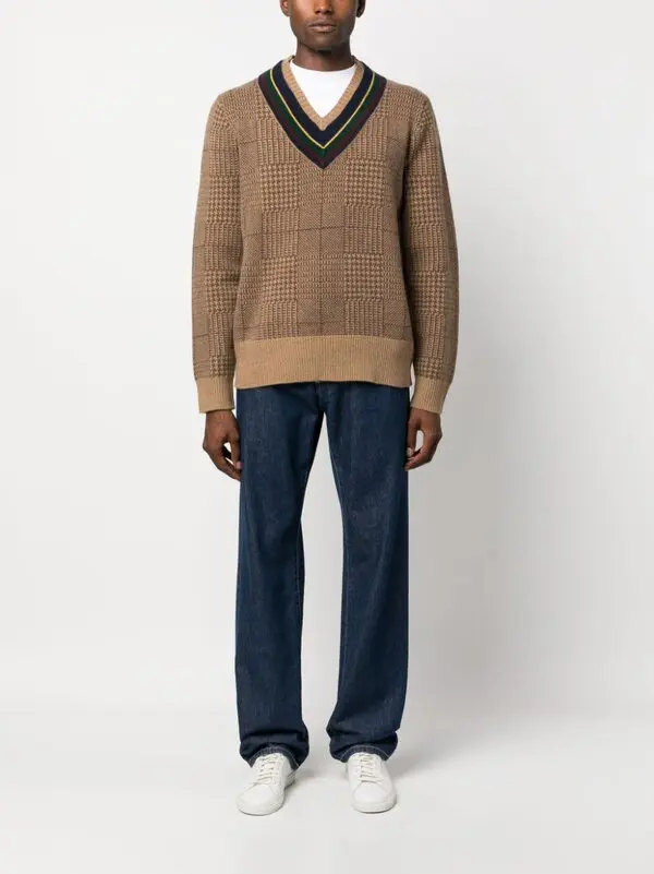 Polo Ralph Lauren Glen Plaid Check-pattern Wool Jumper