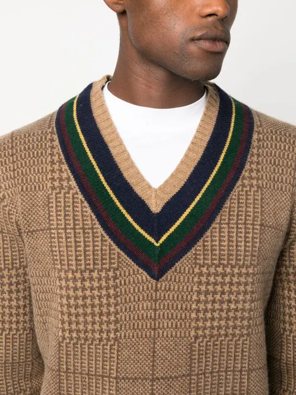 Polo Ralph Lauren Glen Plaid Check-pattern Wool Jumper