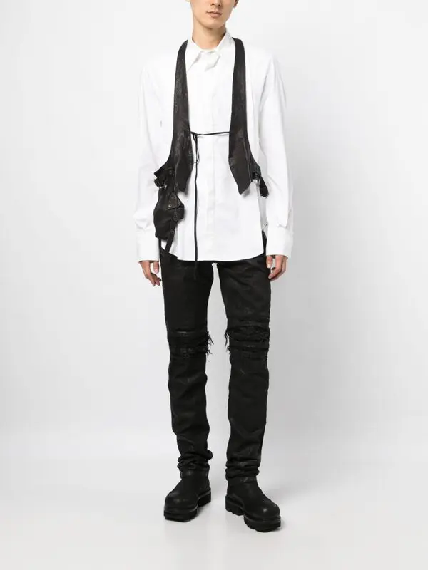 トップス JULIUS 25-26AW Holster Vest Julius Leather Holster Vest In Black - 30% Off | Editorialist