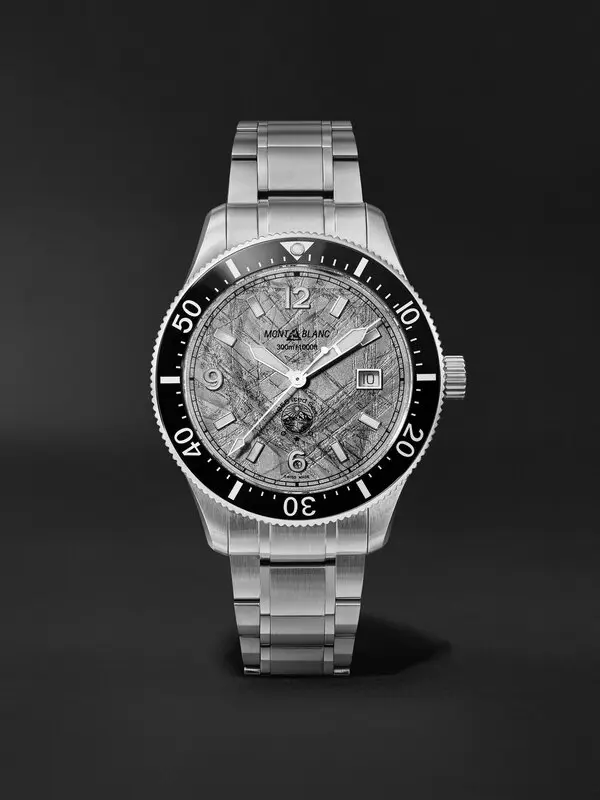 Montblanc 1858 Iced Sea Automatic Watch - Silver