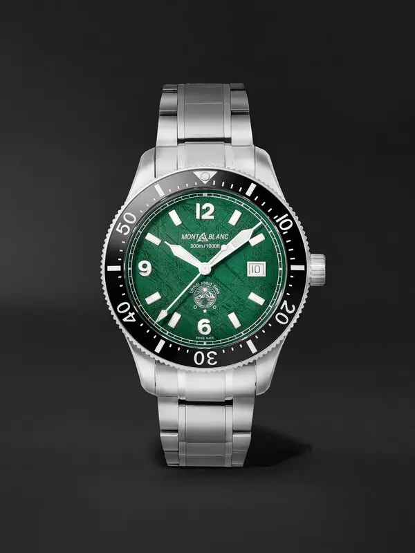 Montblanc 1858 Iced Sea Automatic Stainless Steel Watch - Green