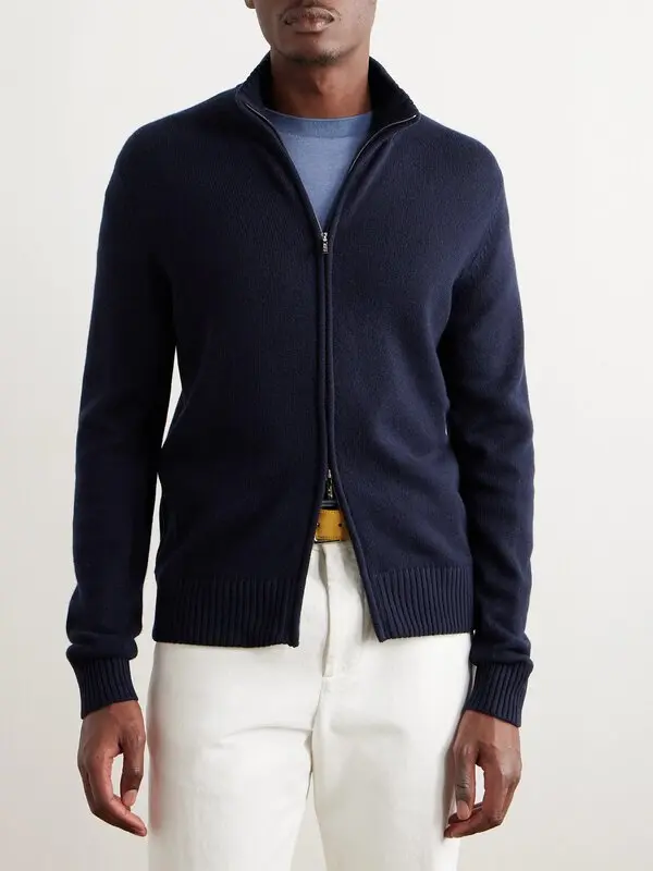 Loro Piana Cashmere Zip-up Sweater