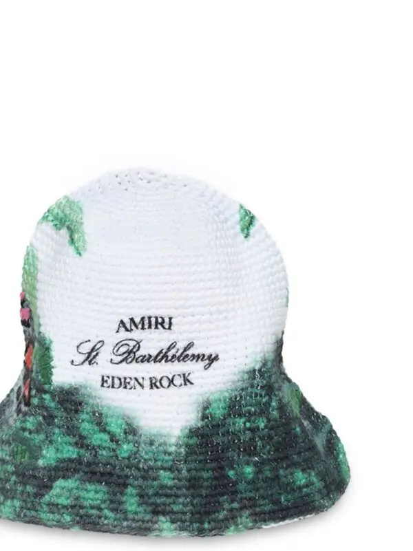 Amiri Eden Rock Crochet Bucket Hat