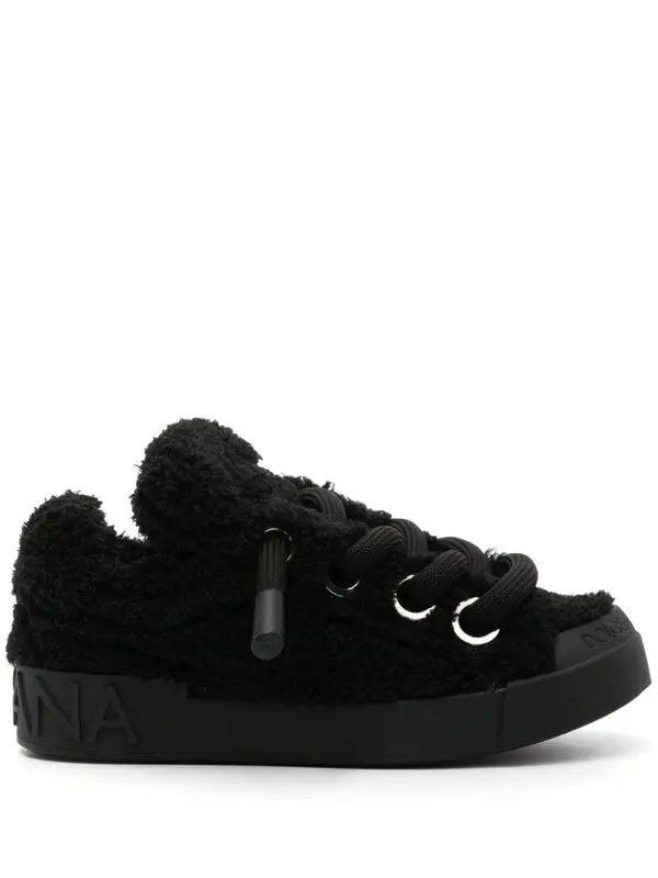 Dolce & Gabbana Portofino Terry-cloth Sneakers