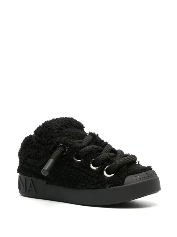 Dolce & Gabbana Portofino Terry-cloth Sneakers