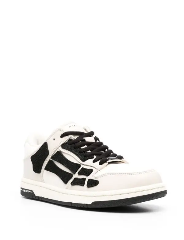 Amiri Skel Low-top Leather Sneakers - Neutrals