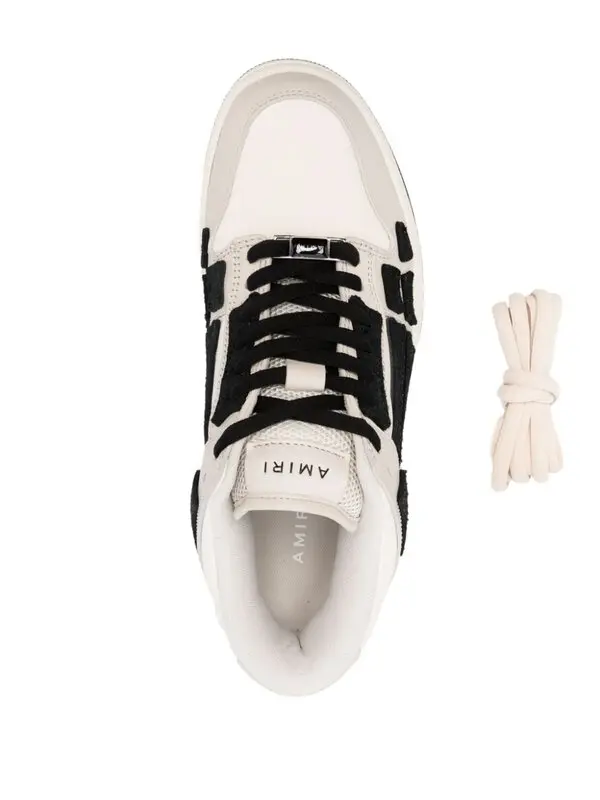 Amiri Skel Low-top Leather Sneakers - Neutrals