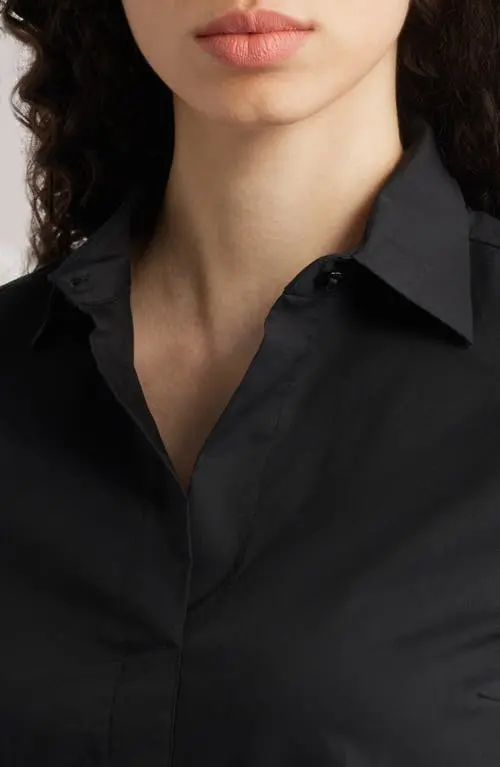 BOSS Bashinah Cotton-blend Blouse - Black