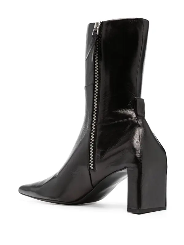 JIL SANDER 40mm Leather Ankle Boots