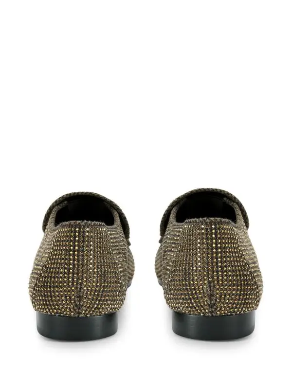 Kurt Geiger Hugh Eagle Rhinestone Loafers - Brown