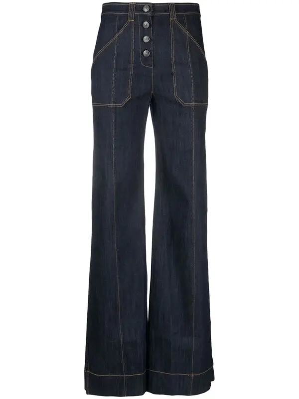 Cinq À Sept Long Benji Cotton Jeans
