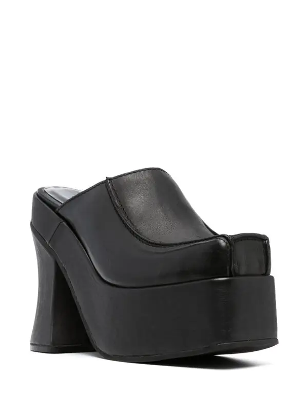 Eckhaus Latta 135mm Square-toe Platform Mules