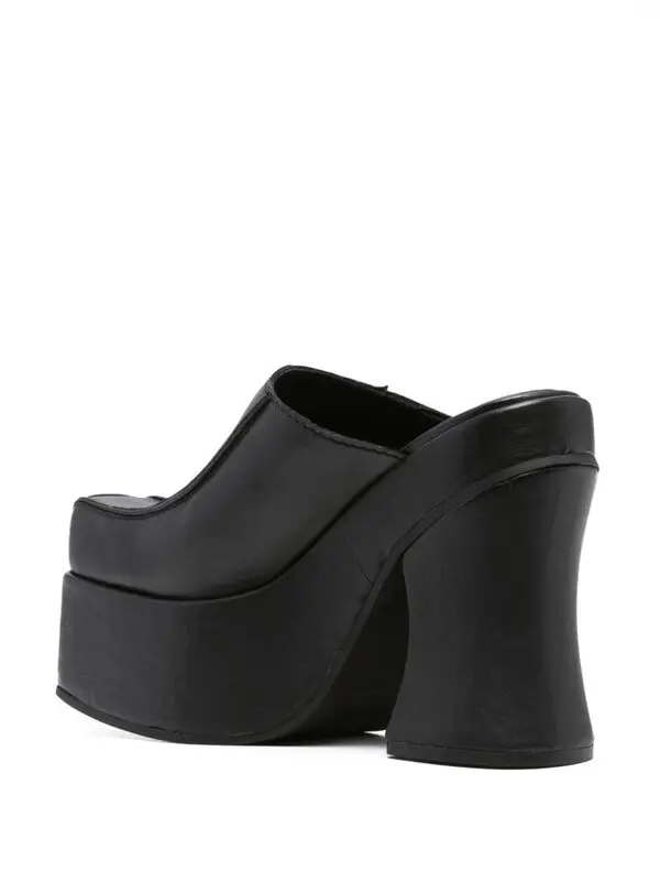 Eckhaus Latta 135mm Square-toe Platform Mules