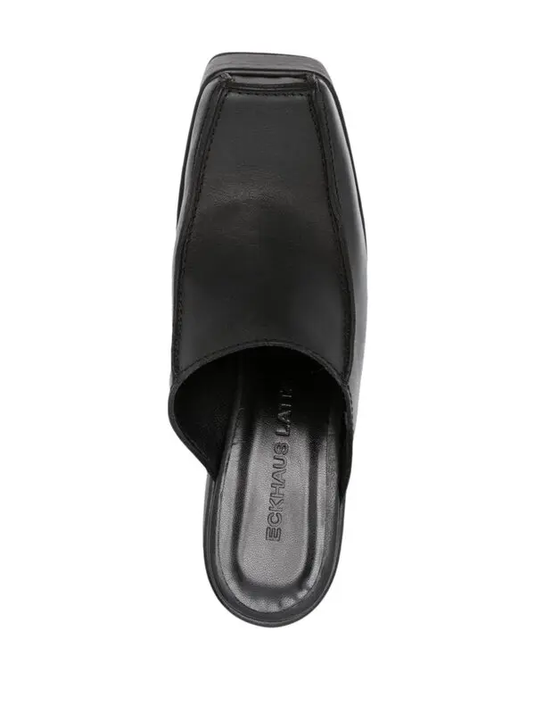 Eckhaus Latta 135mm Square-toe Platform Mules