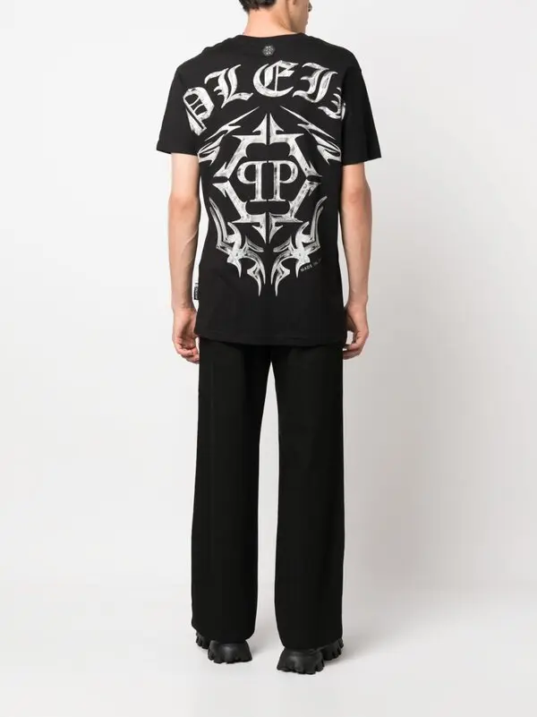 Philipp Plein Ss Chrome Round-neck T-shirt - Black