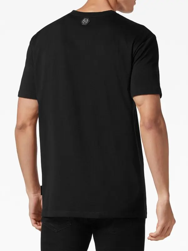 Philipp Plein Gothic Logo-patch T-shirt - Black