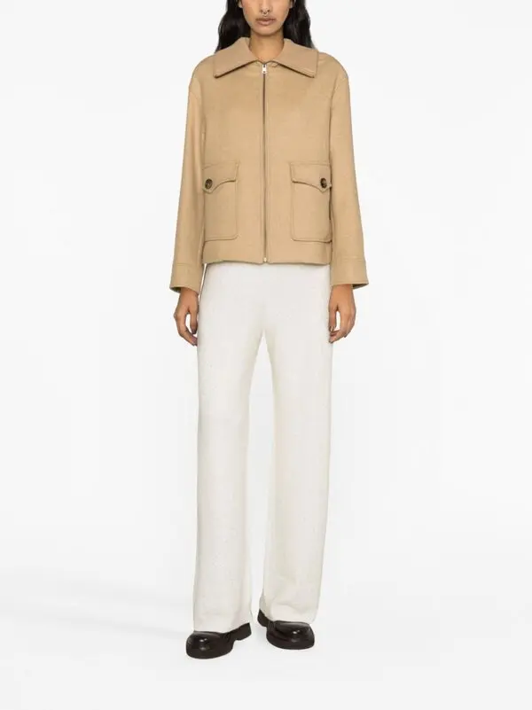 Woolrich Zip-up Jacket With Ribbed Collar