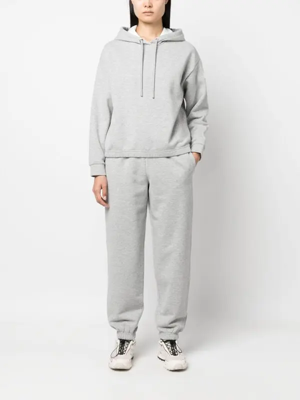 Moncler Logo-patch Cotton-blend Track Pants - Grey