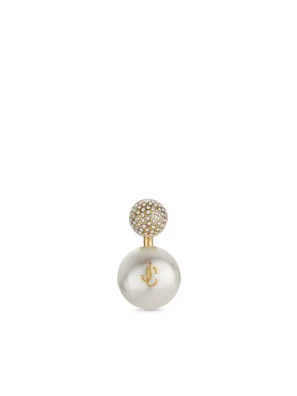 JIMMY CHOO Auri Crystal-embellished Single Earring - Gold