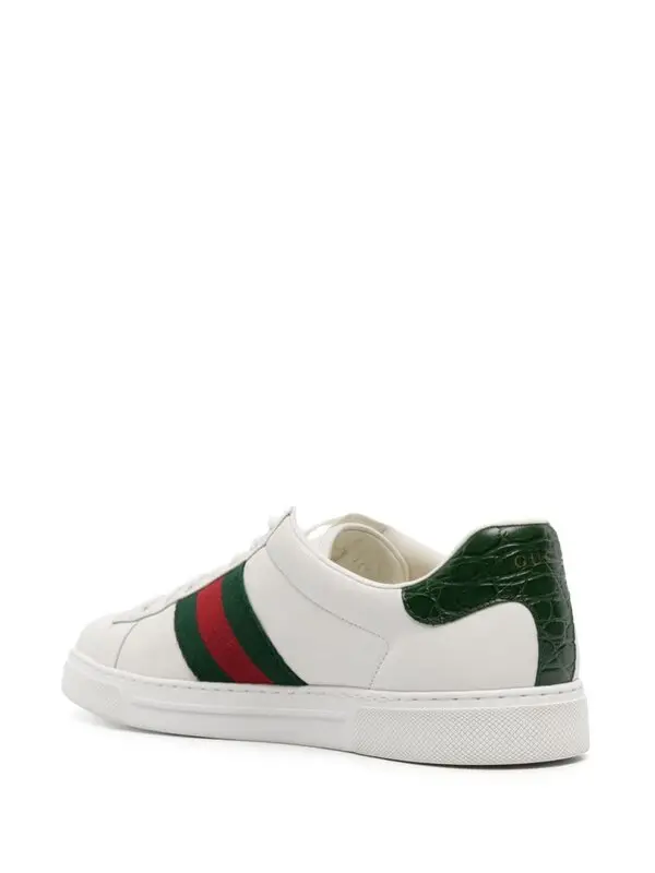 Gucci Ace Leather Sneakers - White