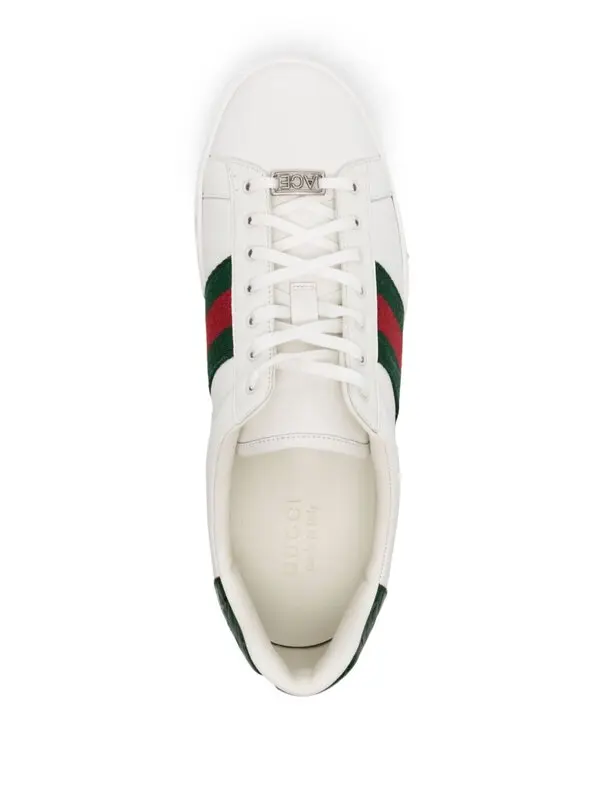 Gucci Ace Leather Sneakers - White