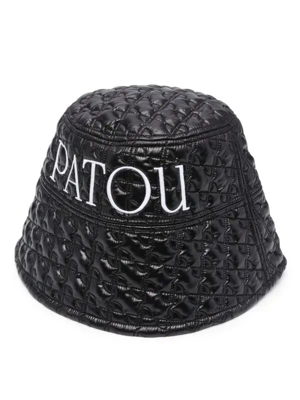 Patou Embroidered-logo Bucket Hat - Black