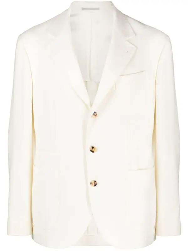 Brunello Cucinelli Single-breasted Wool-blend Blazer