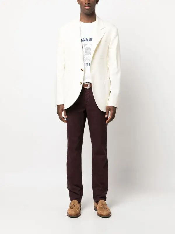 Brunello Cucinelli Single-breasted Wool-blend Blazer