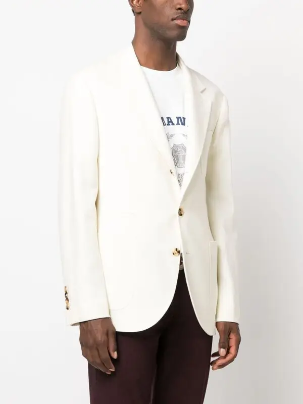 Brunello Cucinelli Single-breasted Wool-blend Blazer