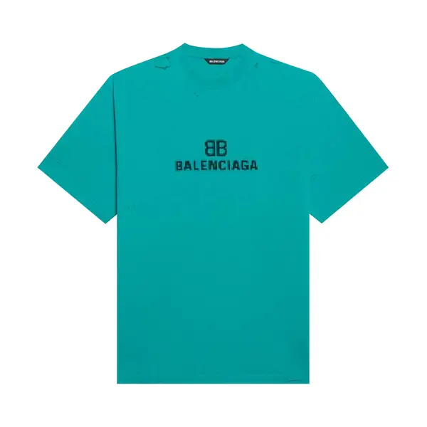Balenciaga Bb Pixel Boxy T-shirt - Blue