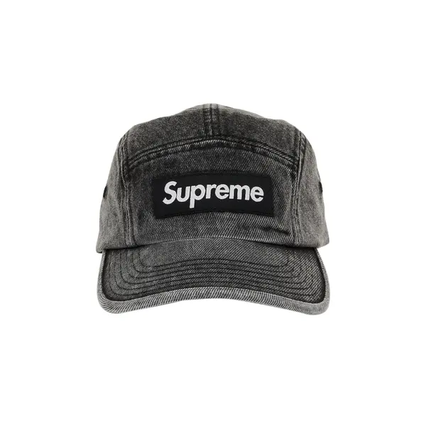 Supreme Denim Camp Cap - Black